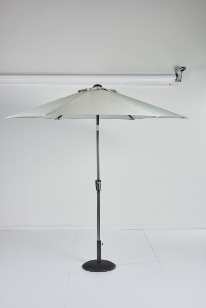 Supremo Riviera Deluxe Crank Parasol - 3M - French Grey - Burleydam ...