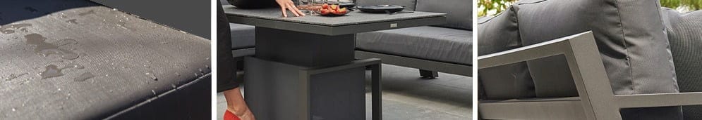 Norfolk Leisure Life Timber Corner Lounge Dining Set | Burleydam Garden ...