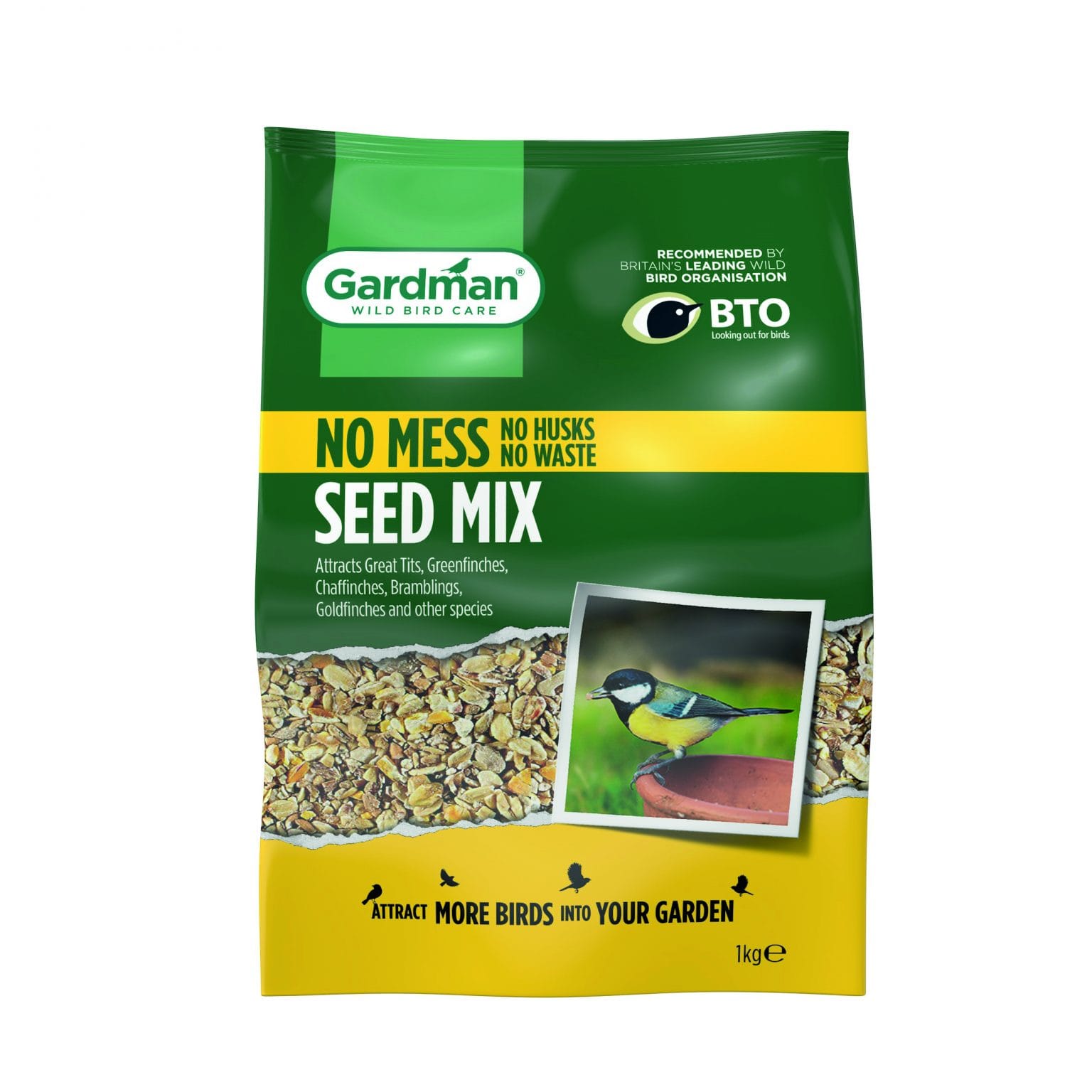 Gardman No Mess Seed Mix - 1Kg - Burleydam Garden Centre