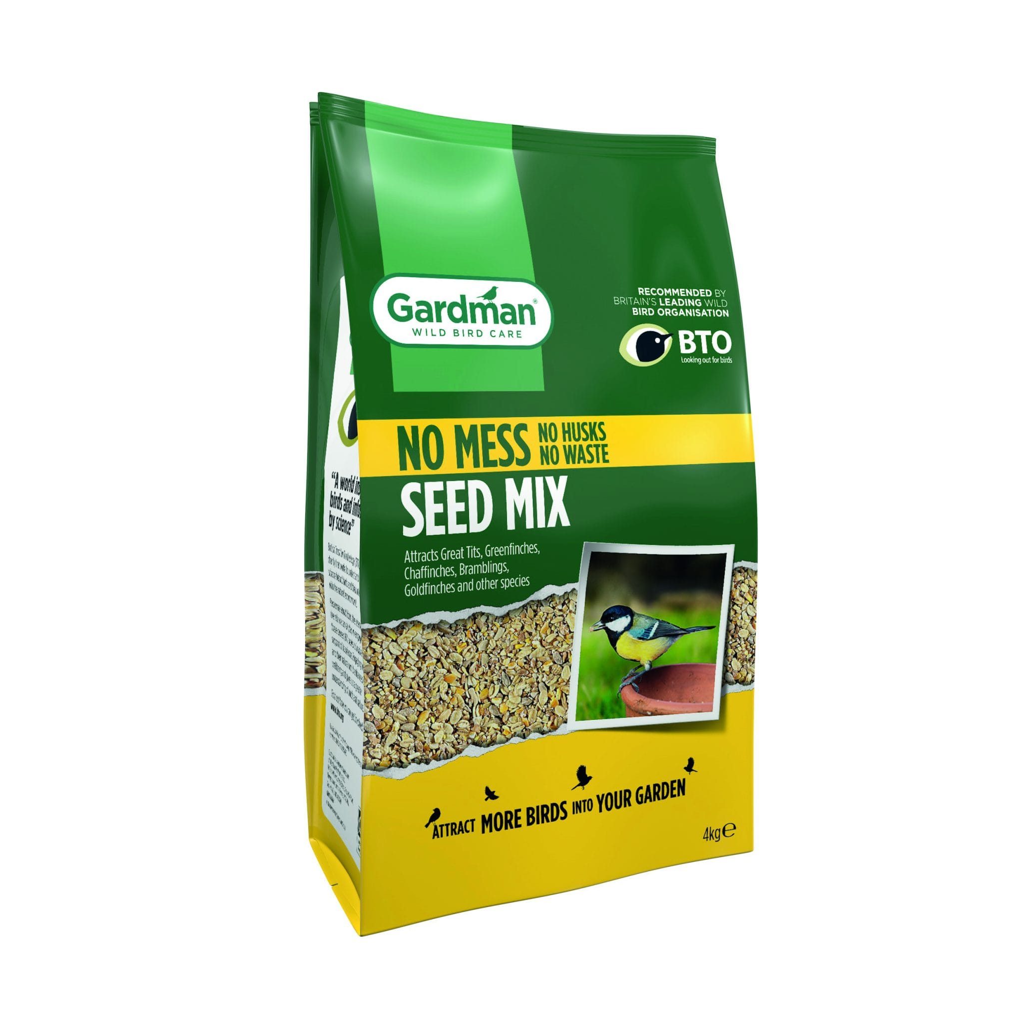 Gardman No Mess Seed Mix - 4Kg - Burleydam Garden Centre