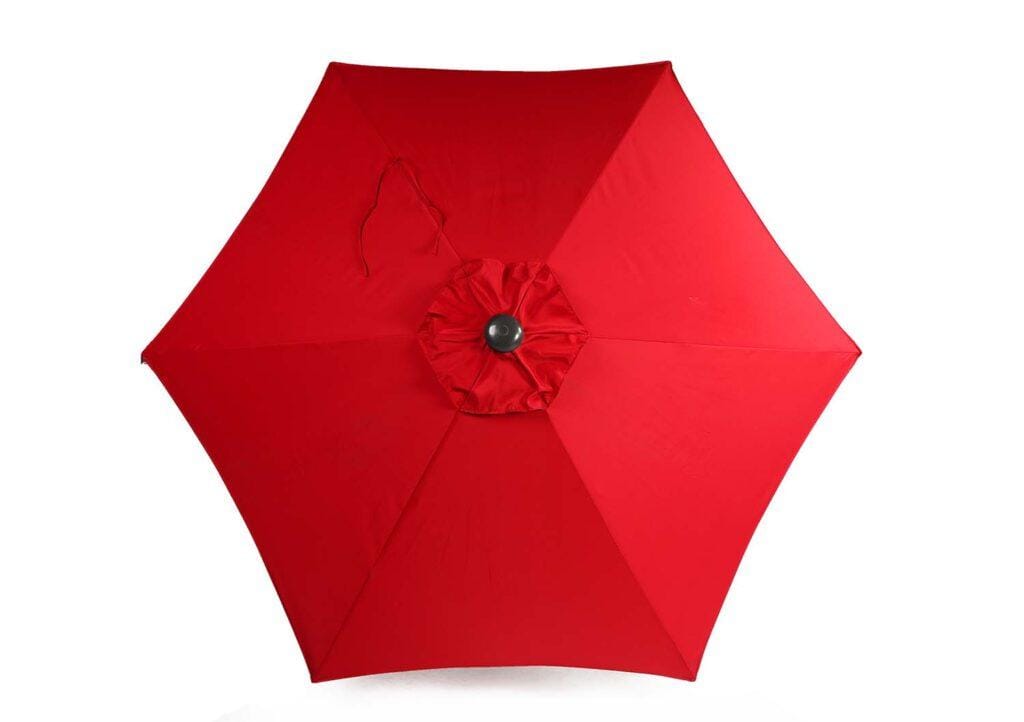 Supremo Riviera Deluxe Crank Parasol - 2.2M - Ruby Red - Burleydam ...