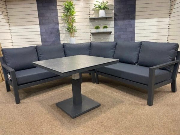 Norfolk Leisure Life Timber Mini Comfort Corner Lounge Dining Set ...