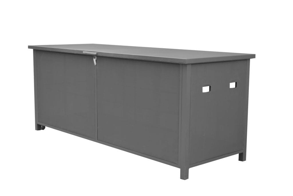 Supremo Melbury Cushion Box - Large - Charcoal - Burleydam Garden Centre