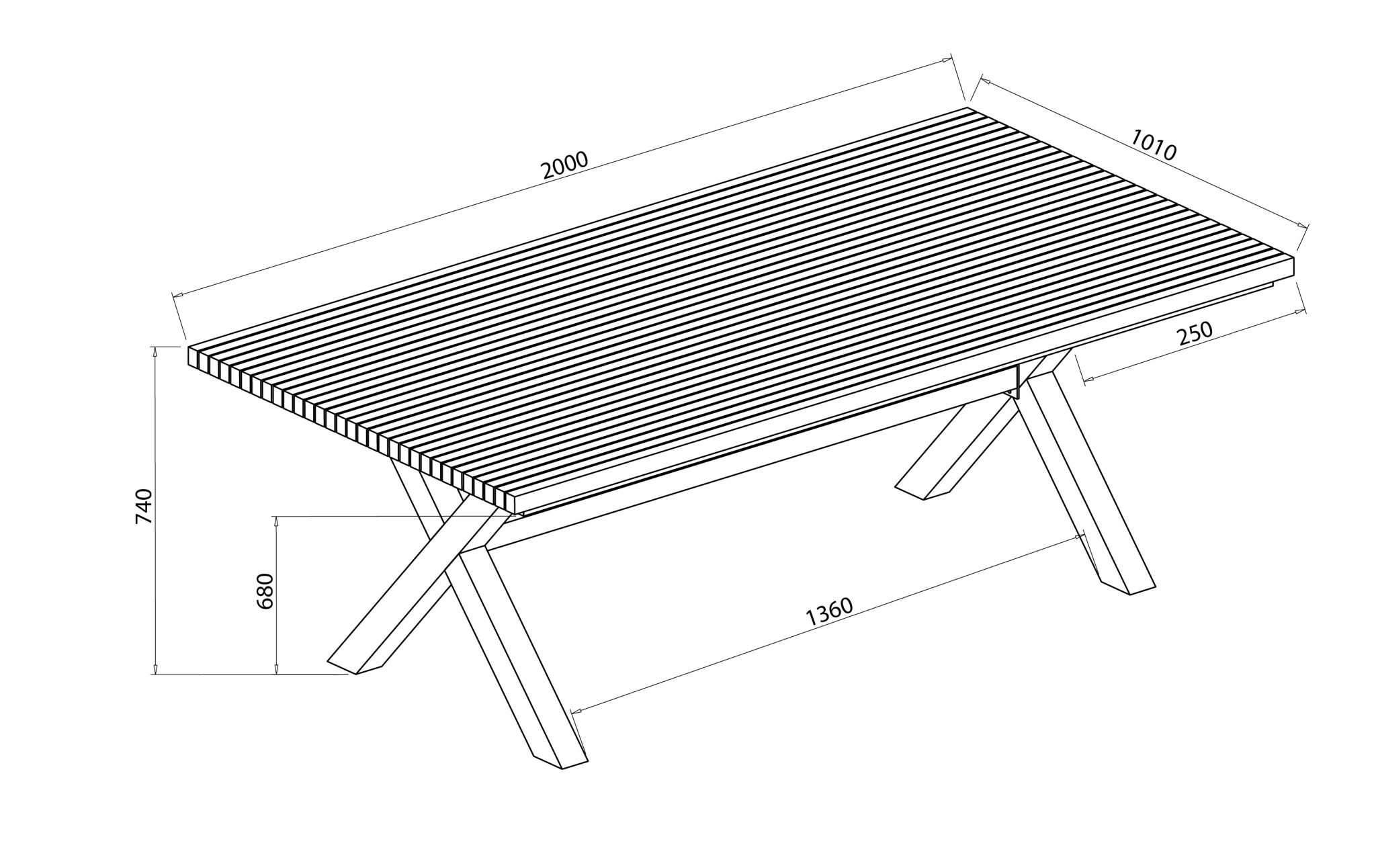 Hartman Eden 6 Seat Rectangular Set - Moss - Burleydam Garden Centre